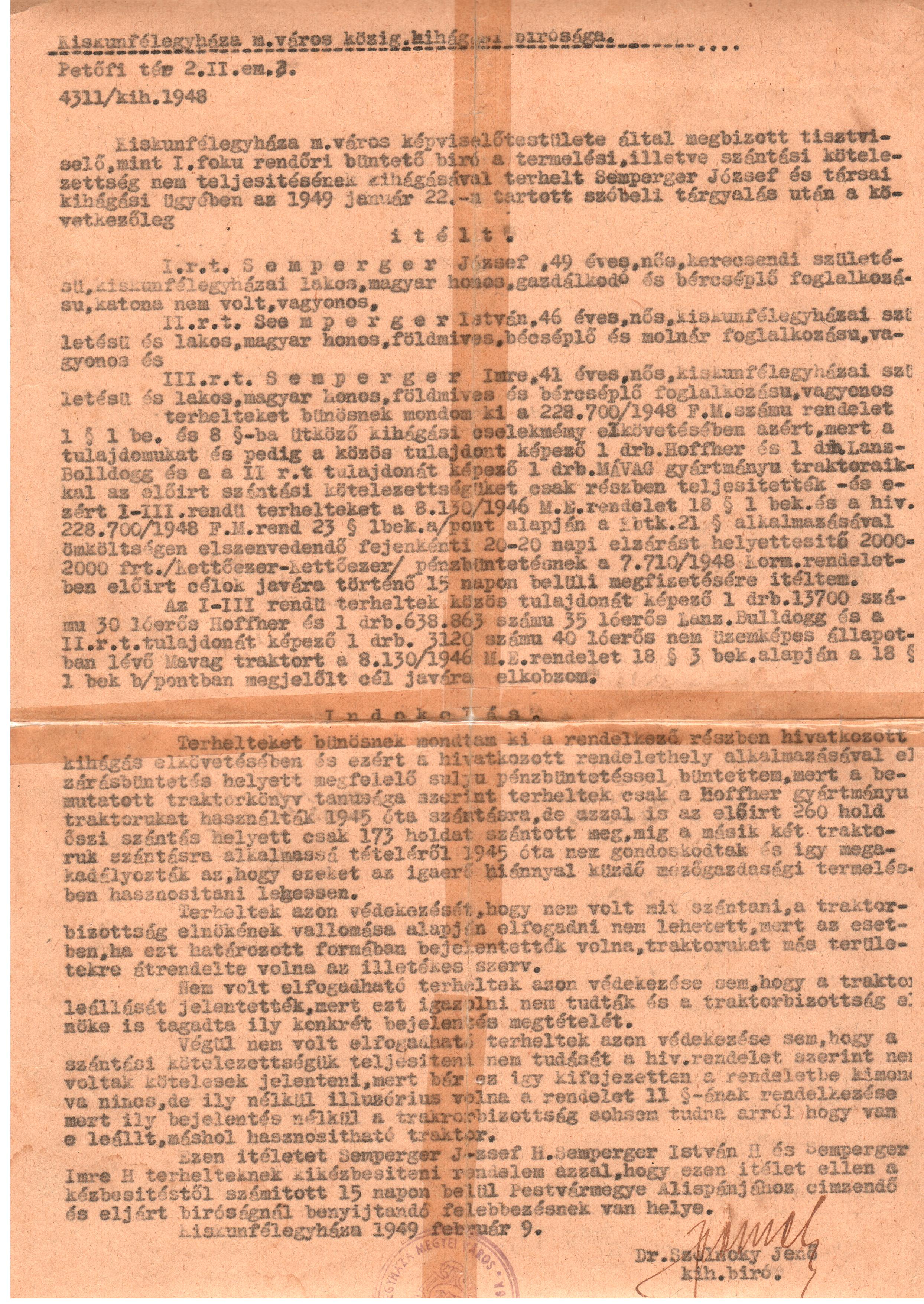 RadixFórum :: Vezetéknevek :: Semperger család