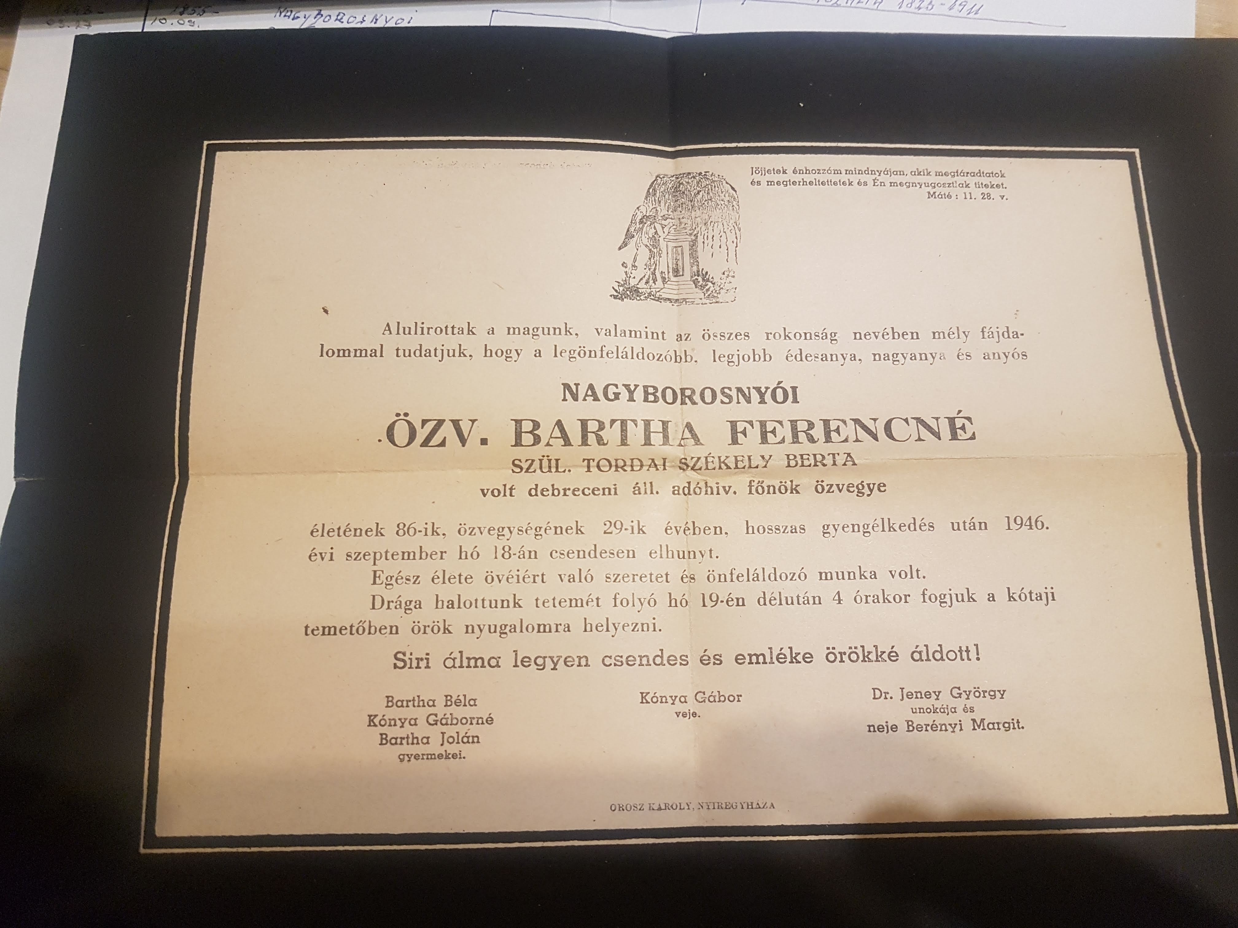 RadixFórum :: Vezetéknevek :: Bártha, Bartha család